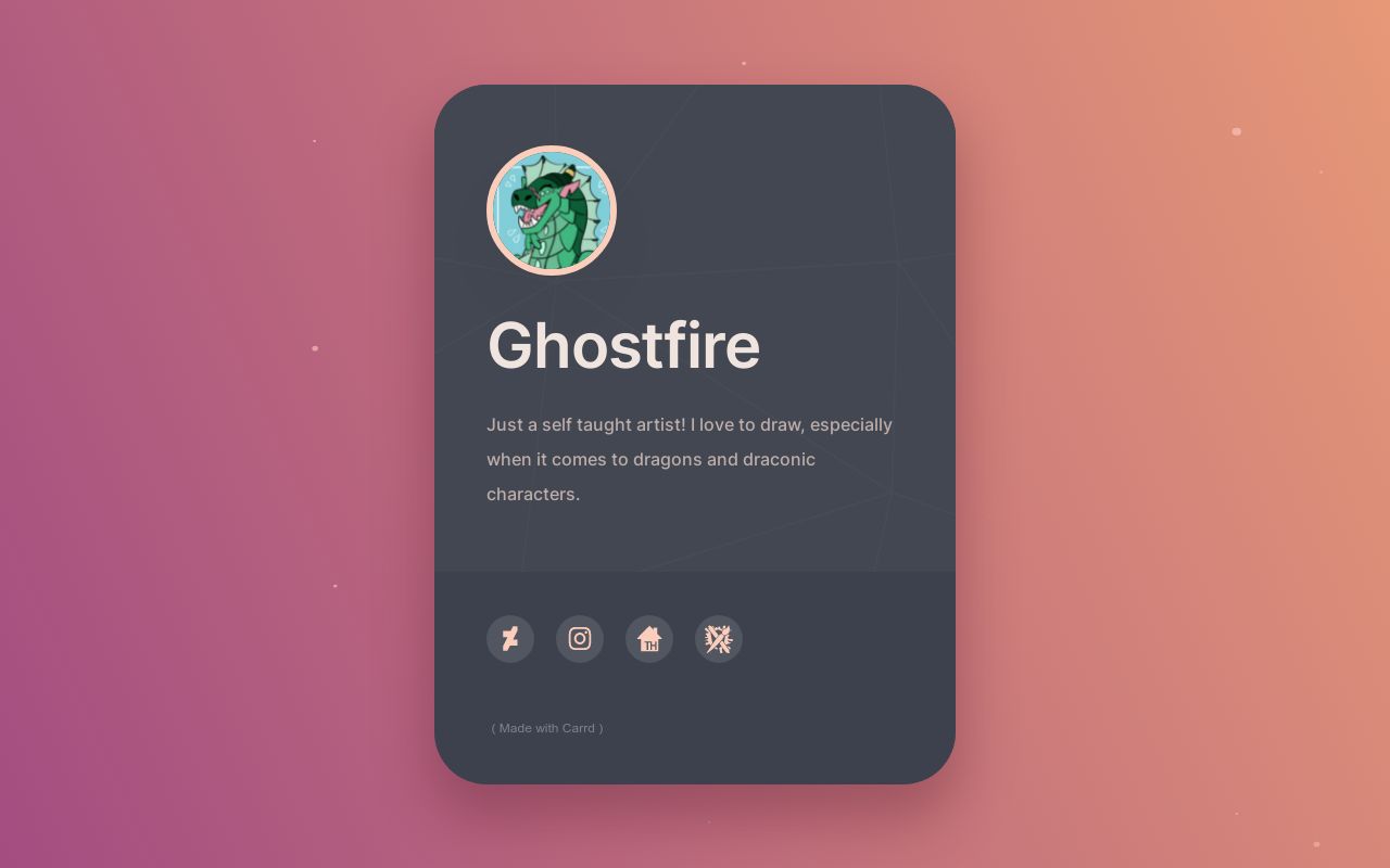 Ghostfire137's Carrd